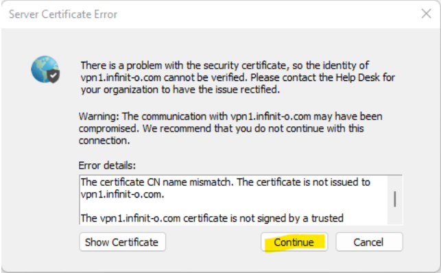 Global protect windows